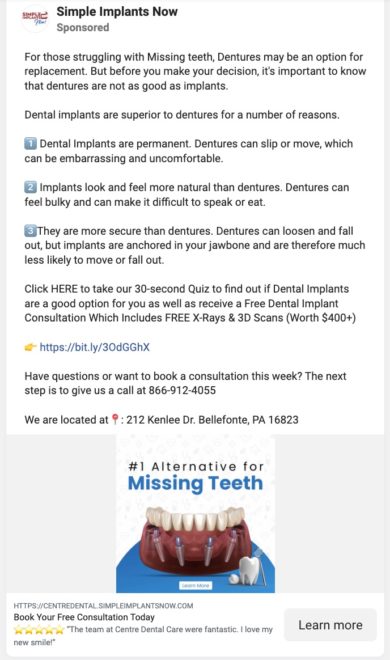 29 dental implant ad examples (and insights you can steal) - Healthtech ...