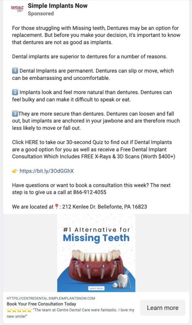 29 dental implant ad examples (and insights you can steal) - Healthtech ...